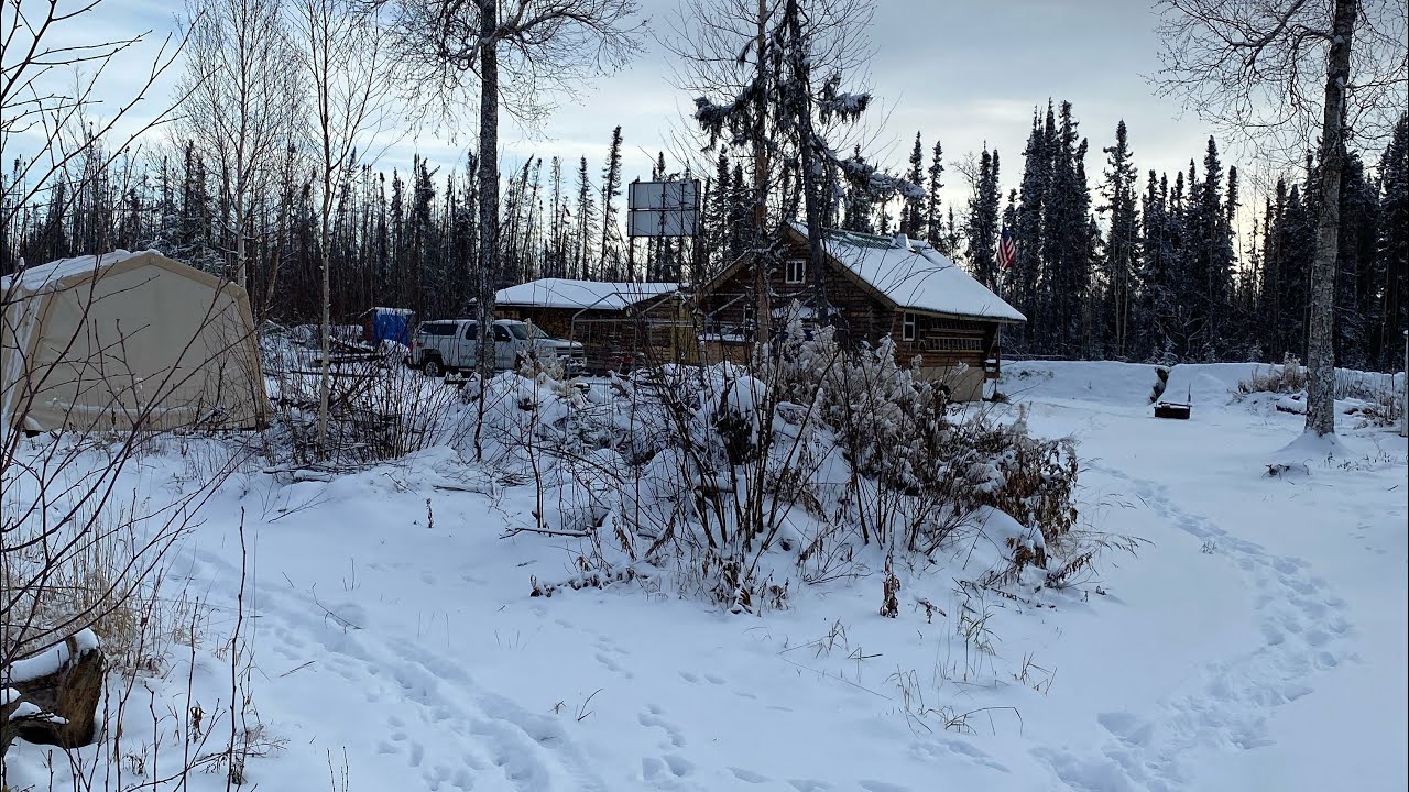 Some Alaska winter prep just in time - YouTube