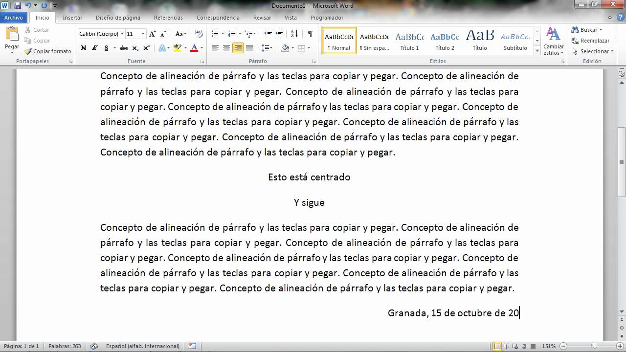 3. Tutorial Word Alineación de párrafo - YouTube