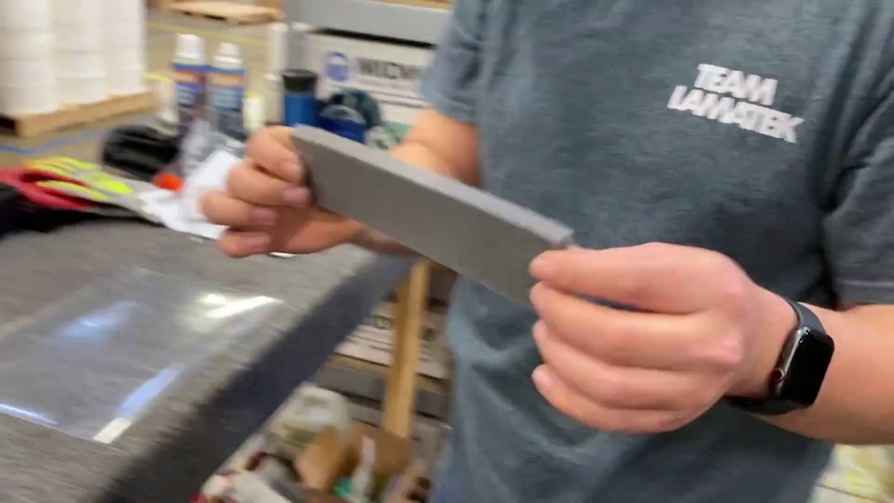 Open cell foam strips for PPE face shields made by LAMATEK - YouTube