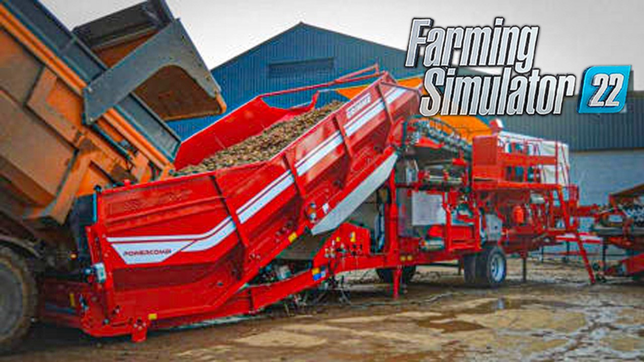 Potato Farming, Washing, Storing on Farming Simulator 22 - YouTube