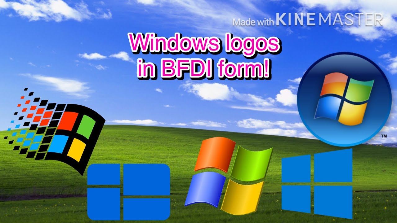 Windows logos in BFDI form. - YouTube