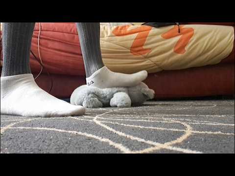 Giantess Zoé crushes plush with Buffalos and dirty white socks