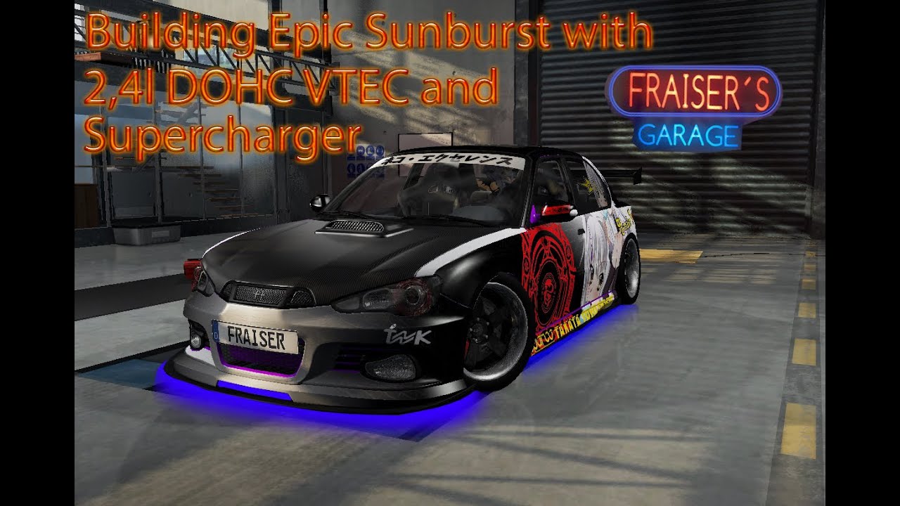 BeamNG.drive Sunburst 5 Zyl. VTEC DOHC Supercharged Build 9000 RPM ...