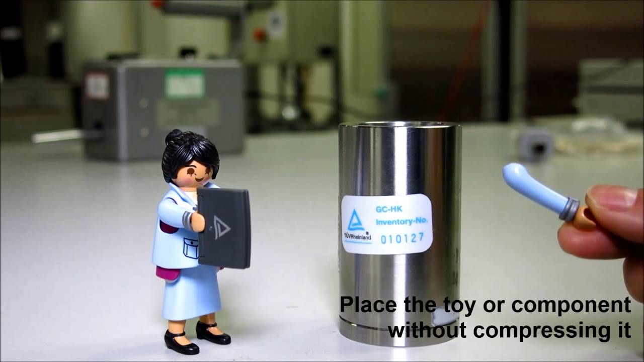 TÜV Rheinland Toy Small Parts Test - YouTube