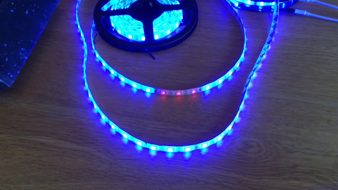 Defective RGB LED-strip. - YouTube