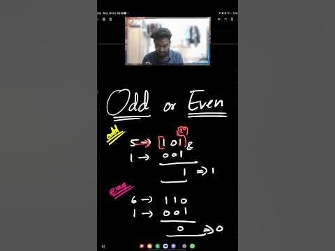 Odd or even number without using modulo operator tamil #codingintamil - YouTube
