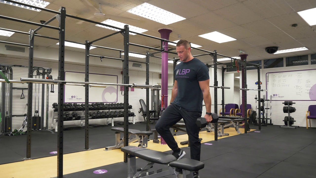 How to do Step Ups with Weights - YouTube