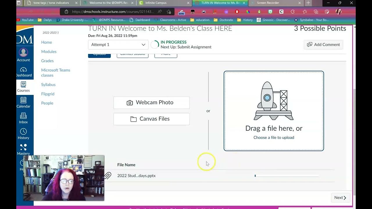 Submitting an Assignment in Canvas - YouTube