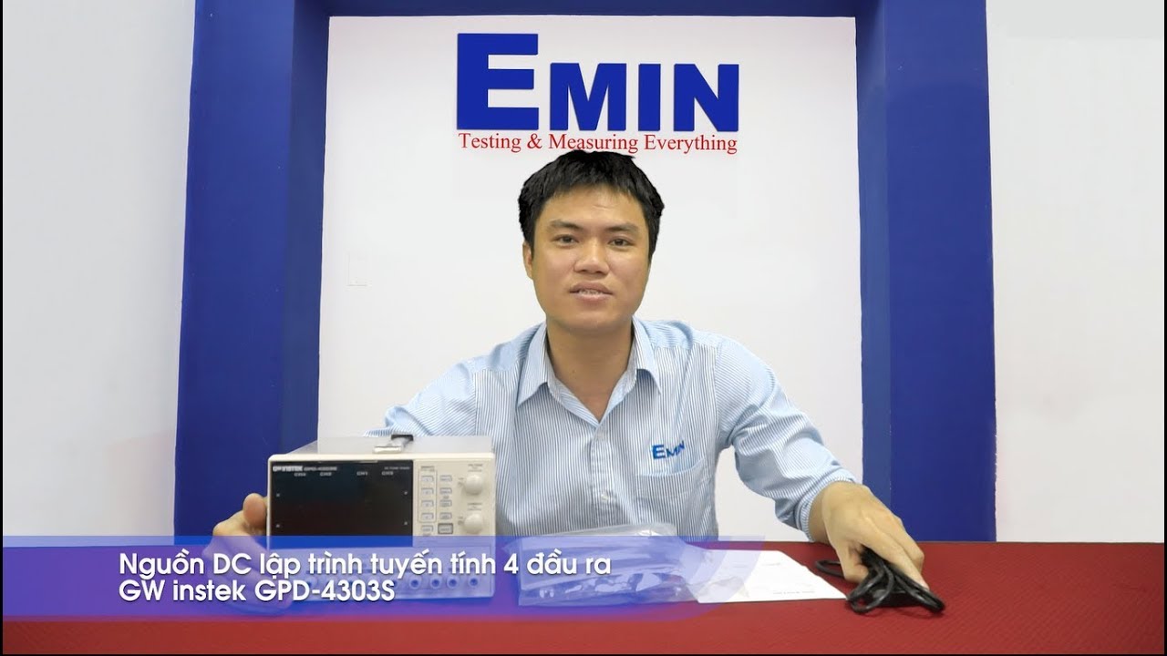 Nguồn DC lập trình tuyến tính GWinstek GPD-4303S - emin.vn - YouTube