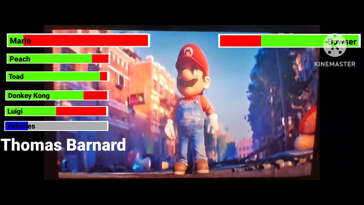The Super Mario Bros Movie (2023) Final Battle With Healthbars [100K ...