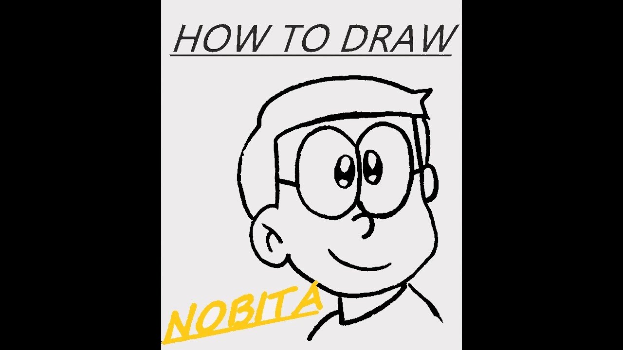 HOW TO DRAW NOBITA FROM DORAMON - YouTube