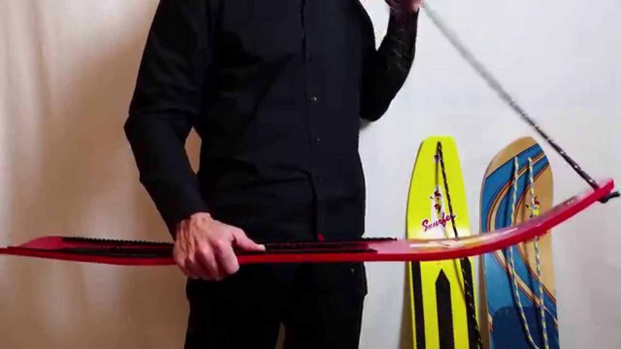 Snurfer Snowboard with Rope Handle - YouTube