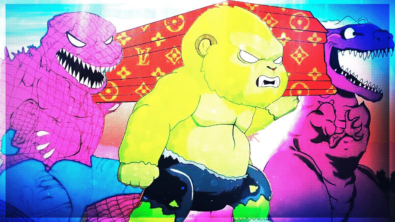 Baby Godzilla & Kong VS Mecha Godzilla - Multifaceted Coffin Dance Song ...