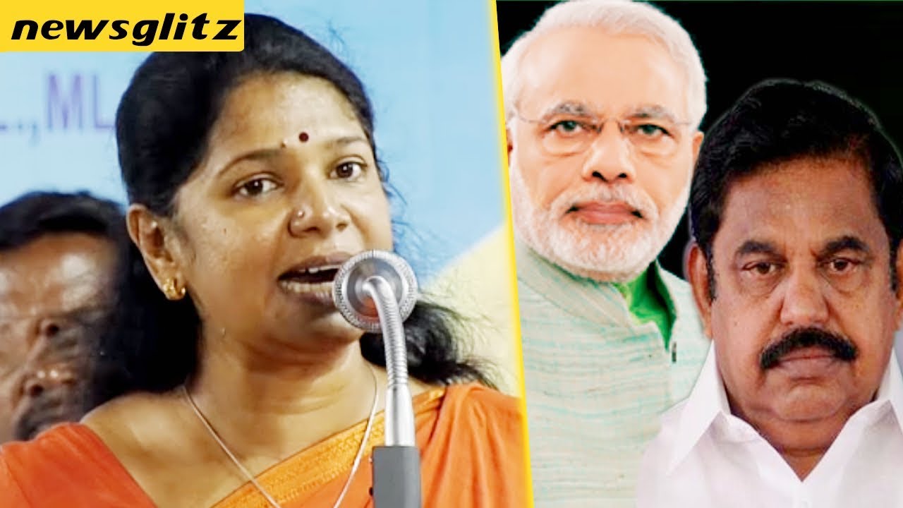 தமிழர்களை அழிக்கும் இரட்டைகுழல் துப்பாக்கி : DMK Kanimozhi Hits at ADMK ...