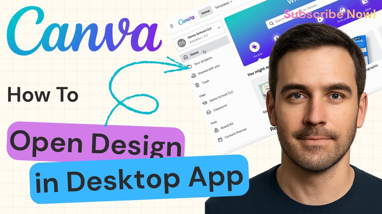 How to Open a Design in the Canva Desktop App | Canva 2025 - YouTube