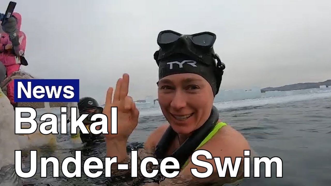 Russian Swimmer Claims World Record In Baikal Under-Ice Swim | The ...