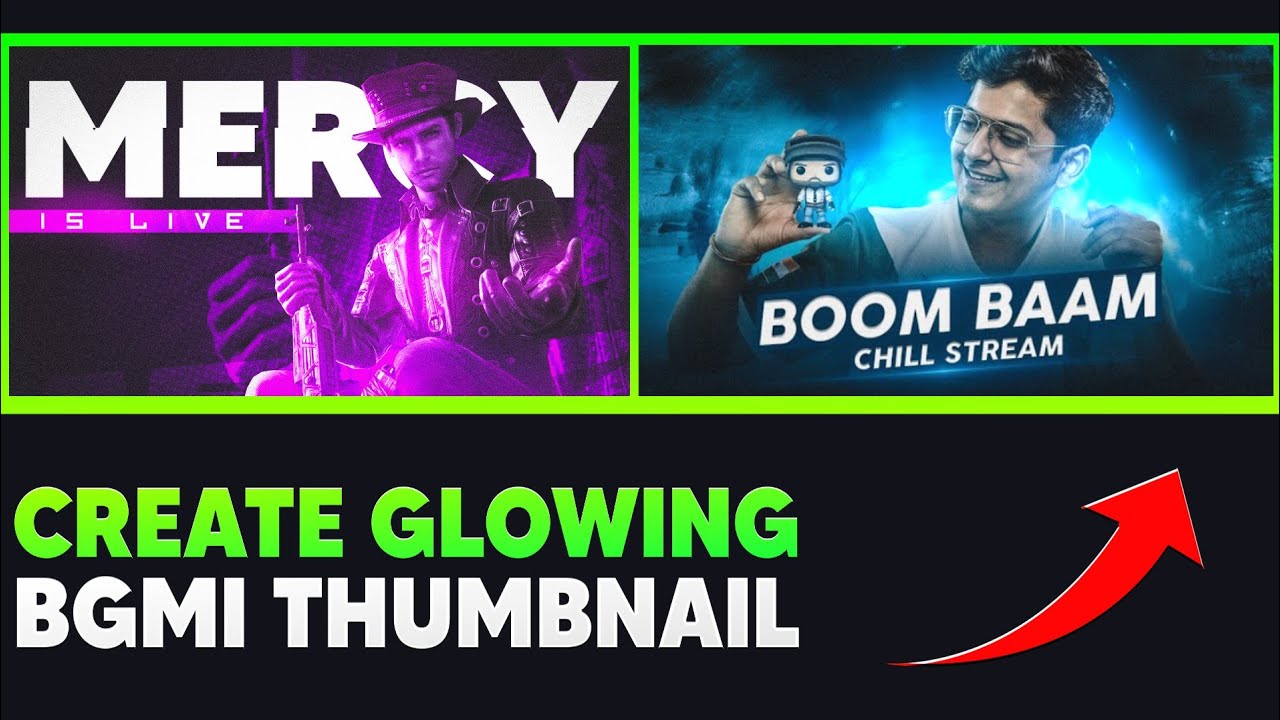 How to make bgmi thumbnail for YouTube 😲 | bgmi thumbnail for live ...