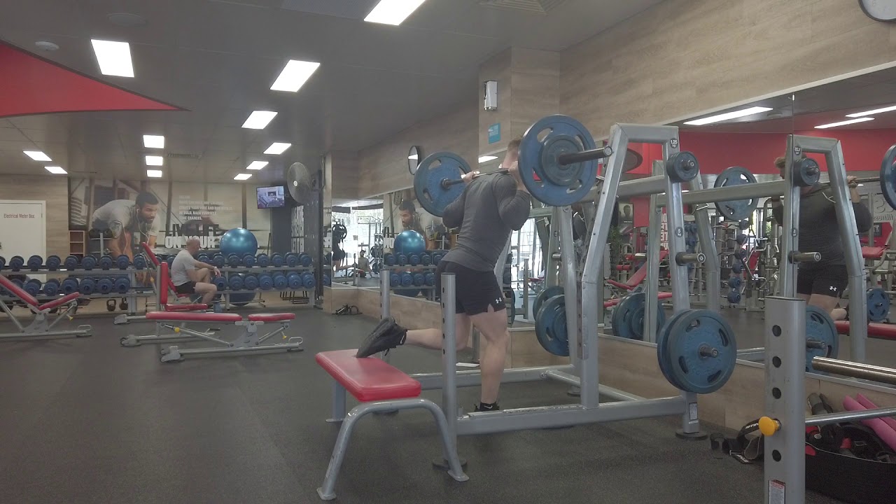LEG STRENGTH - BB Bulgarian Split Squat - YouTube