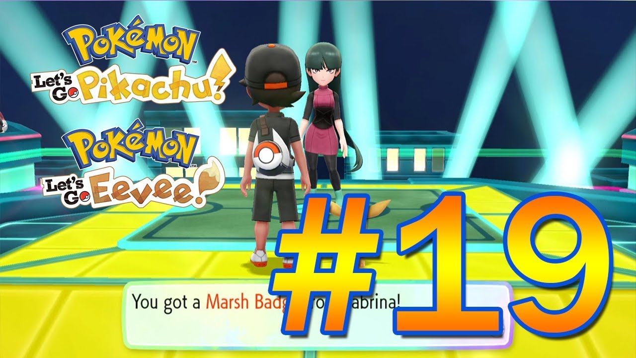 Sabrina Gym Badge Pokémon: Let's Go, Pikachu! & Eevee Playthrough Part ...