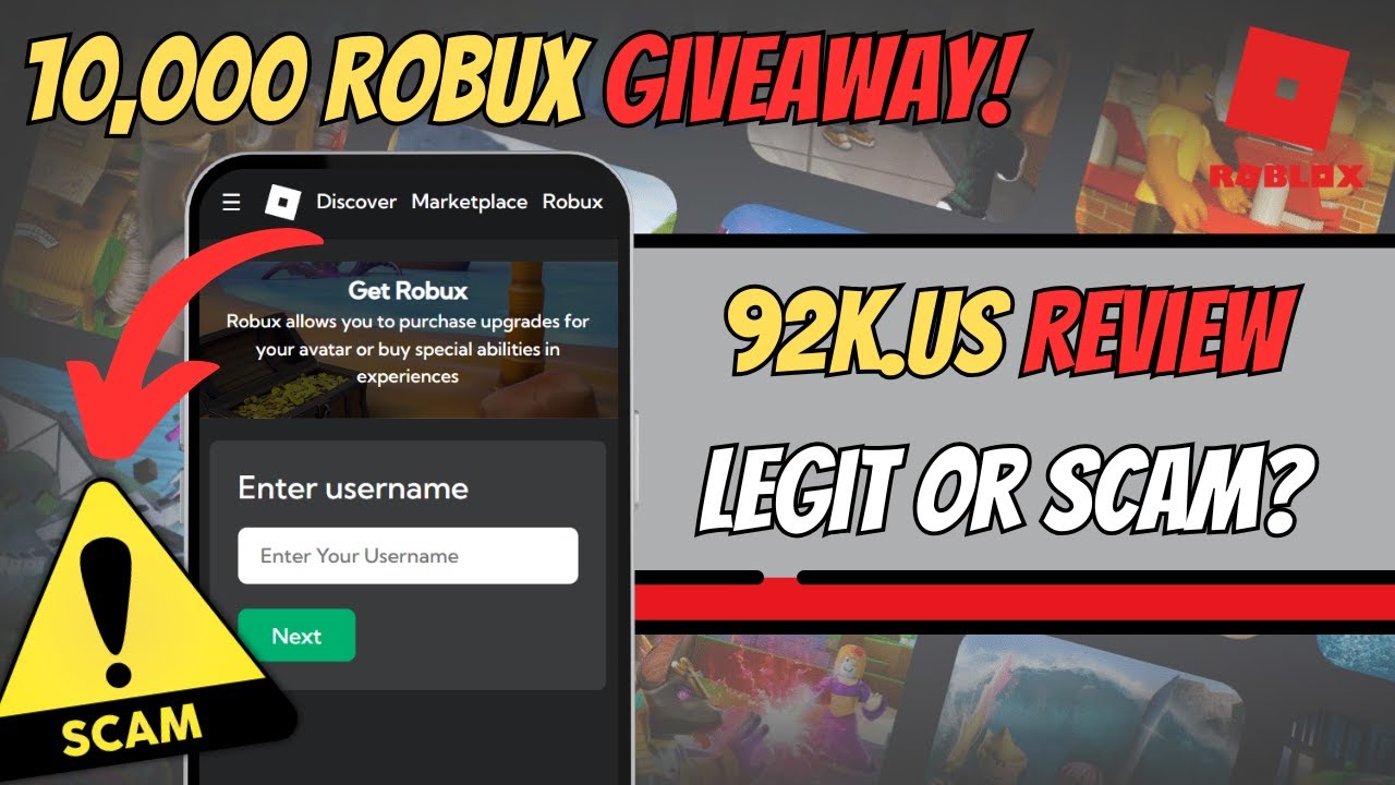 92k.us Review - 92K.Us Free Robux Scam! - YouTube
