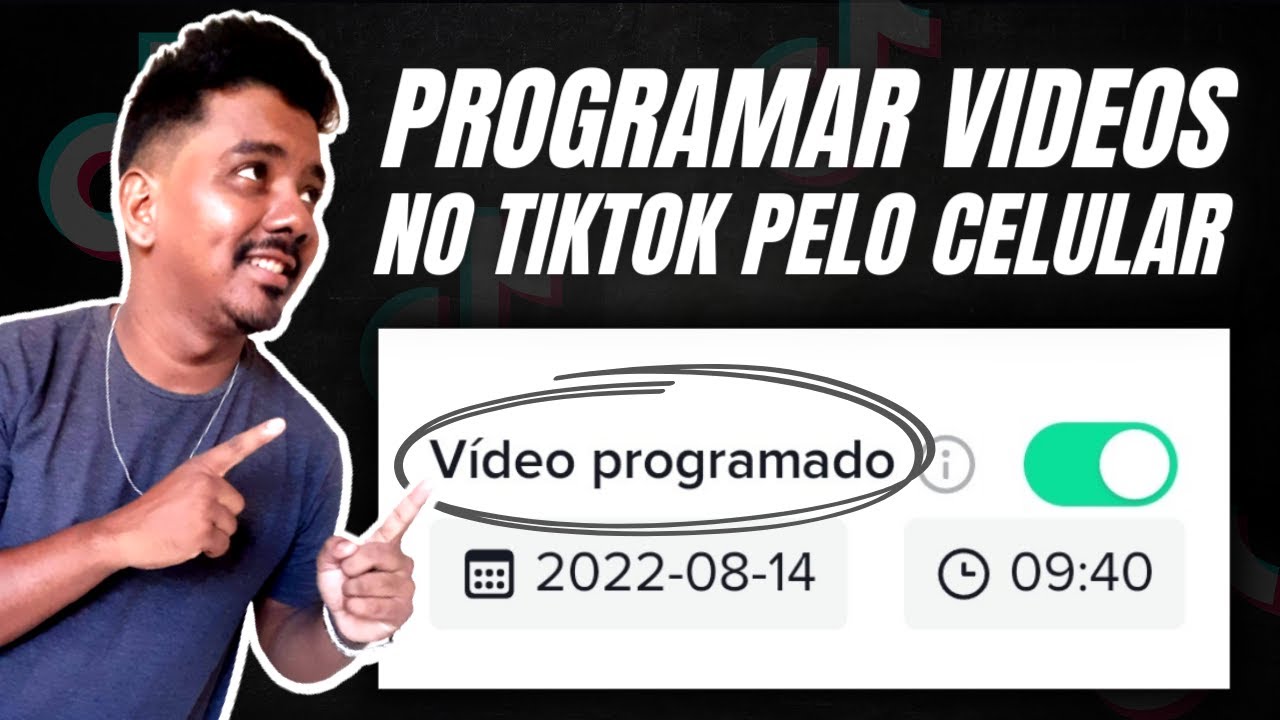 Como Programar Videos No TikTok Pelo Celular - Agendar videos rapido e passo a passo - YouTube