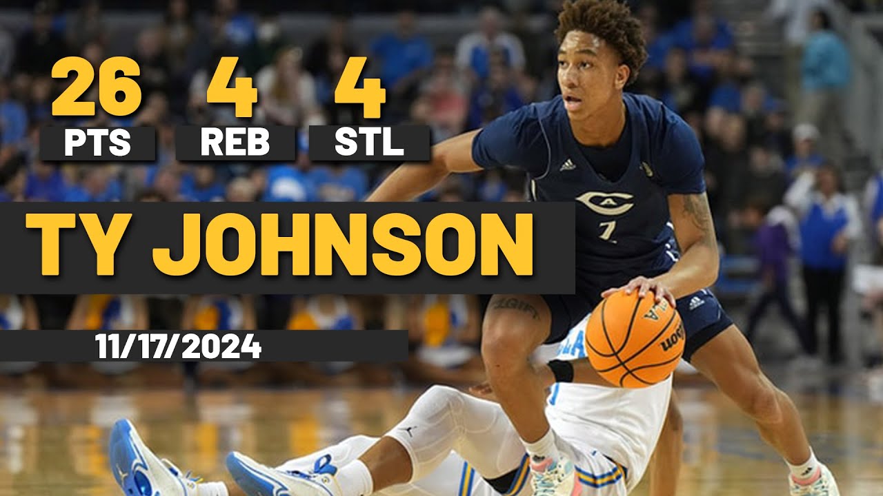 TY Johnson UC Davis Aggies 26 PTS 4 REB 4 STL vs Stanford Cardinal ...