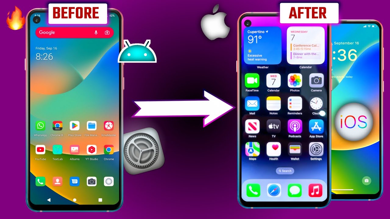 iOS 16 on Android 🔥 for Free ! |install ios 16 on Android | best ios 16 ...