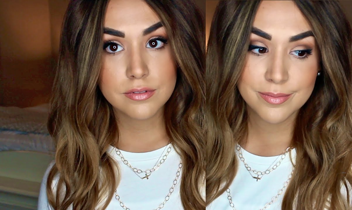 Peachy Bronze Spring Makeup | GRWM | Alexandrea Garza - YouTube