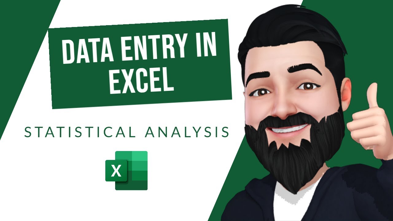 DATA ENTRY IN EXCEL - STATISTICAL ANALYSIS - DOE - DR RIZWAN MAQBOOL ...