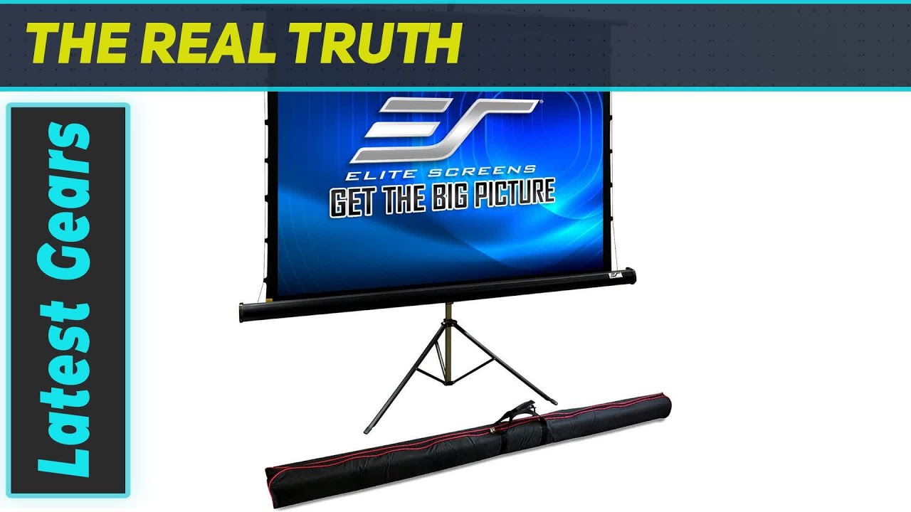 Elite Screens 85-inch Tab Tension Tripod Projector Screen - Best ...