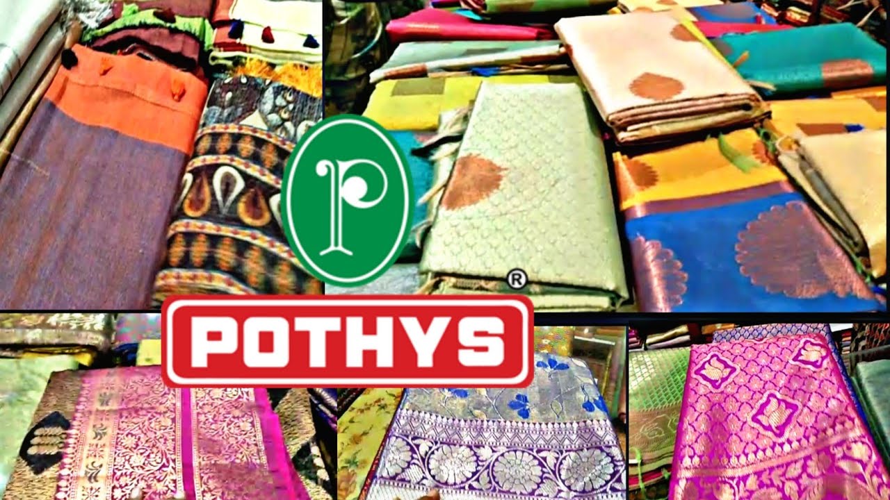 POTHYS Gift silk sarees/onam 1+1 combo collection/copper zari sarees ...