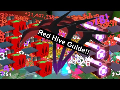 My Personal Red Hive Guide!! Bee Swarm Simulator (OUTDATED) - YouTube