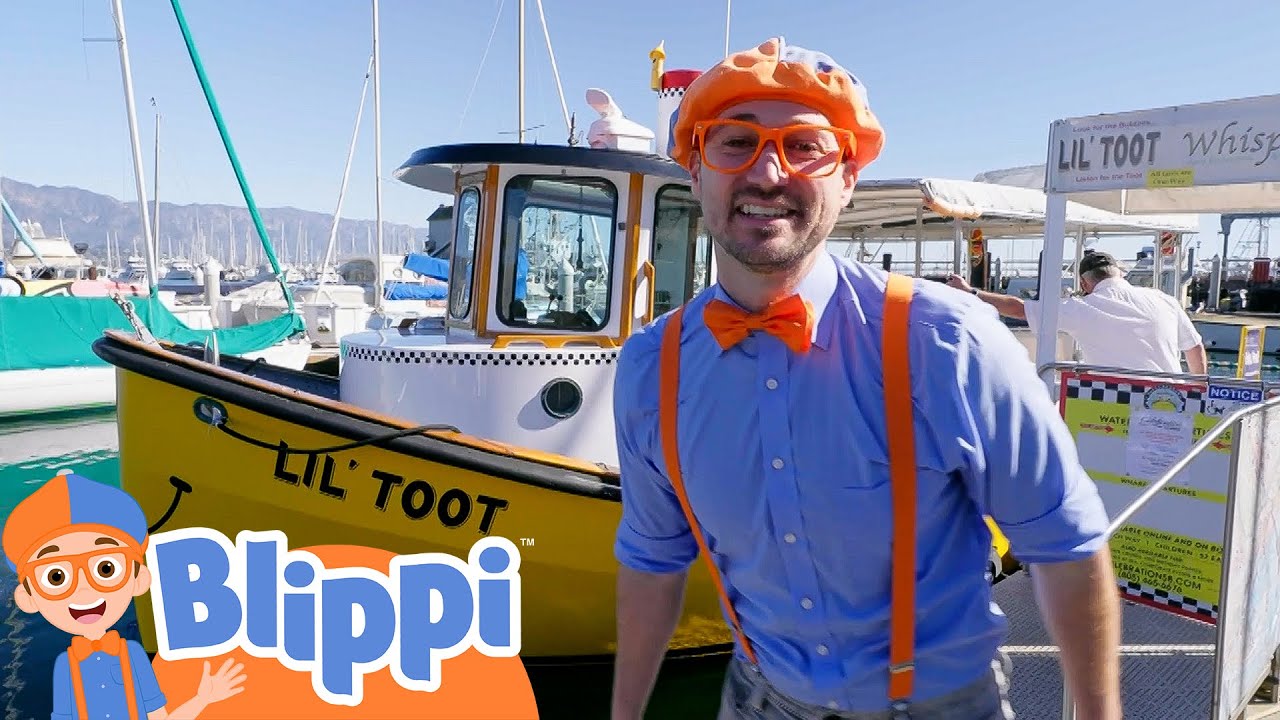 All Aboard Lil Toot the Water Taxi | Classic Blippi Adventures | Videos ...