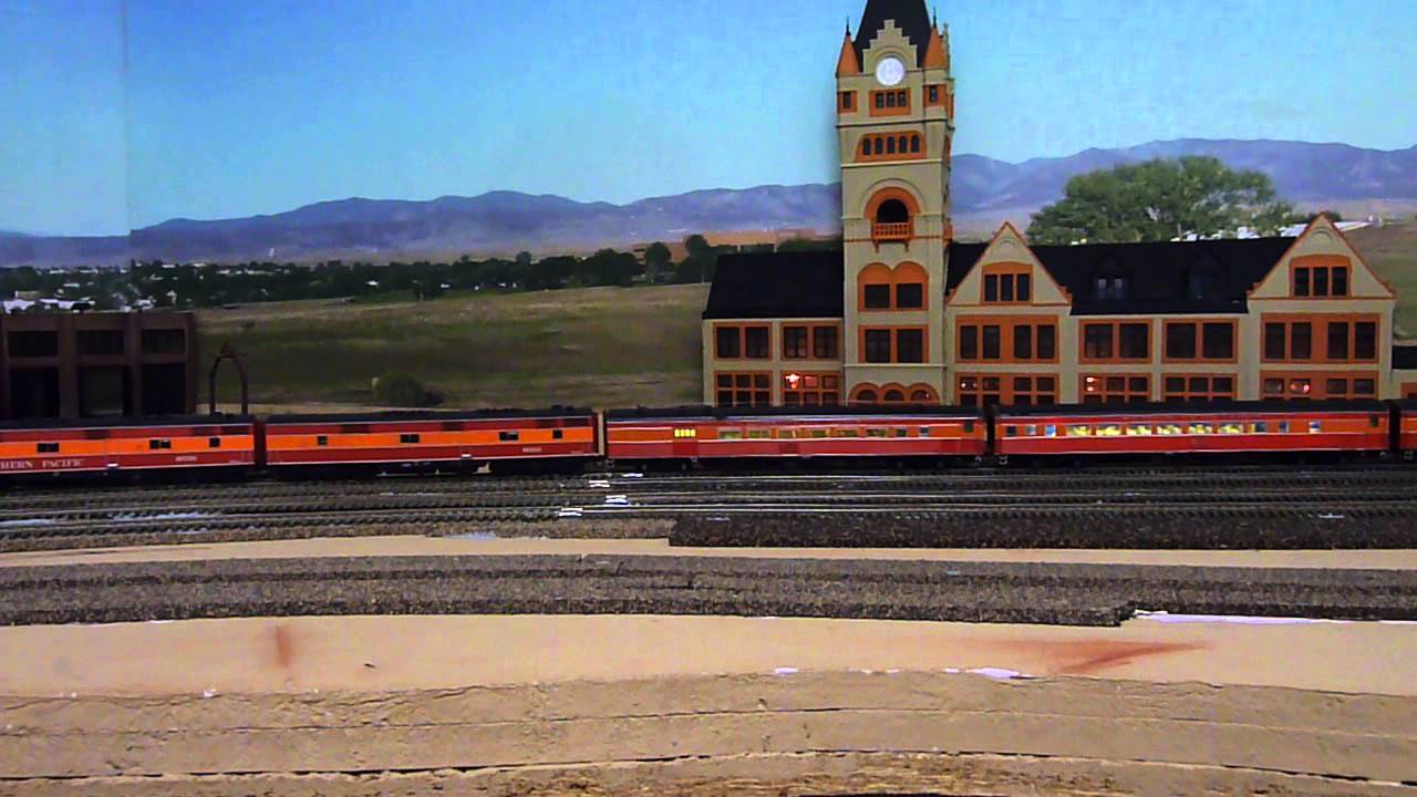 Passenger trains at Cheyenne Depot Station - YouTube