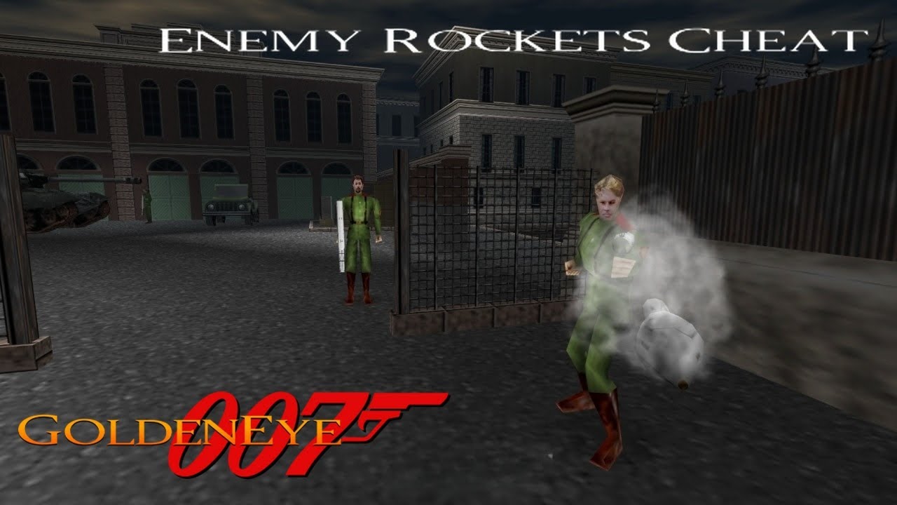 GoldenEye 007 - Unlocking "Enemy Rockets" Cheat - Streets Agent - YouTube