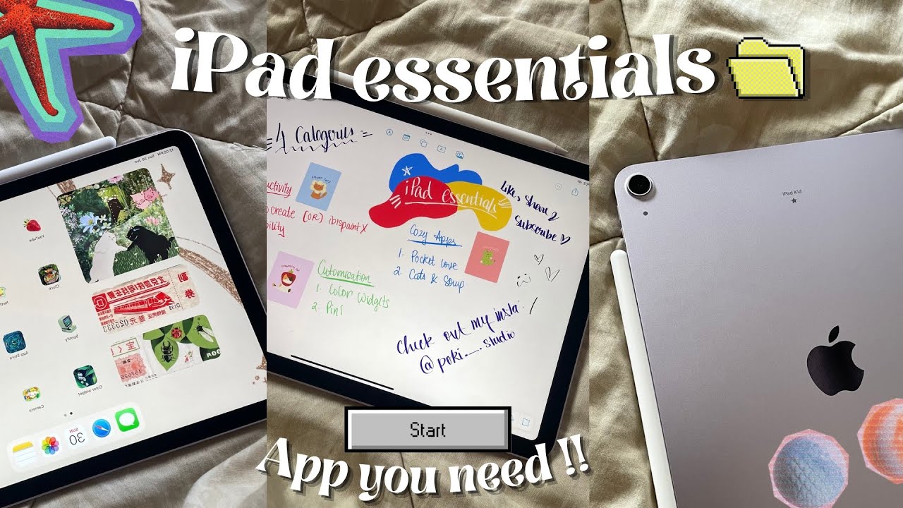 iPad Apps that you need 🖍️| iPad essentials | ₊ ‧₊˚౨ৎ˚₊ ‧₊note taking ...
