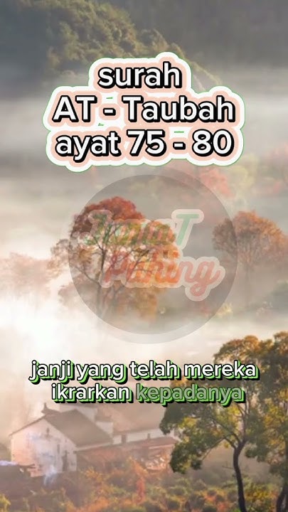 Suråh at-taubah ayat 75-80 - YouTube