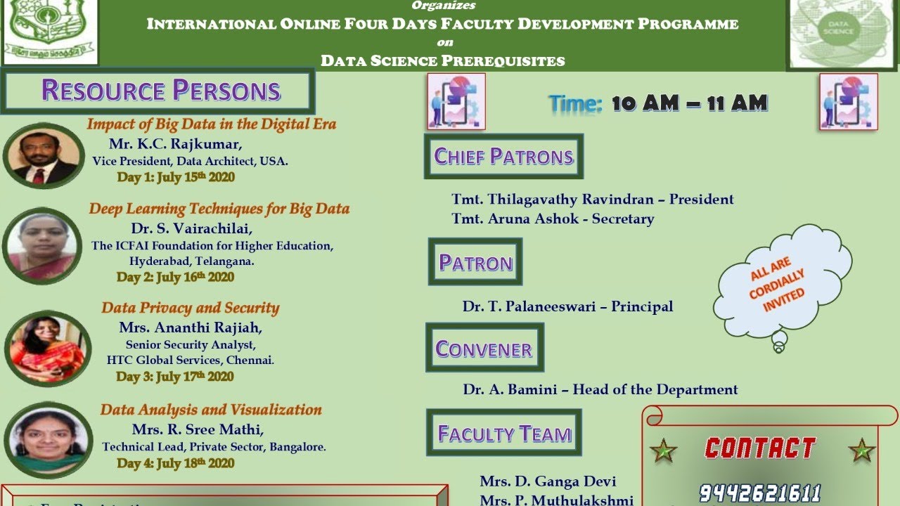 Day 4 - Data Science Prerequisites | Mrs. R. Sree Mathi - YouTube