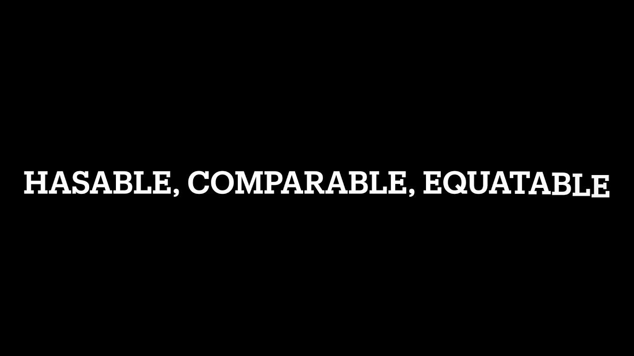 Hashable Comparable Equatable In Swift Ios Youtube