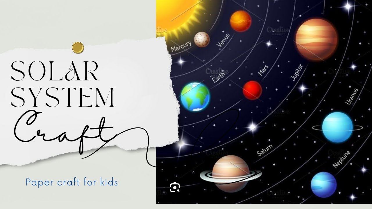 How to make a Solar system craft | Easy paper craft for kids | Solar ...