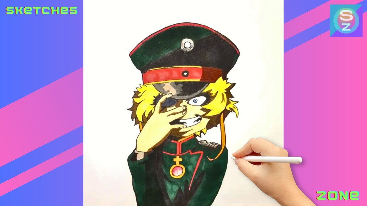 Youjo Senki II - Color Drawing - YouTube