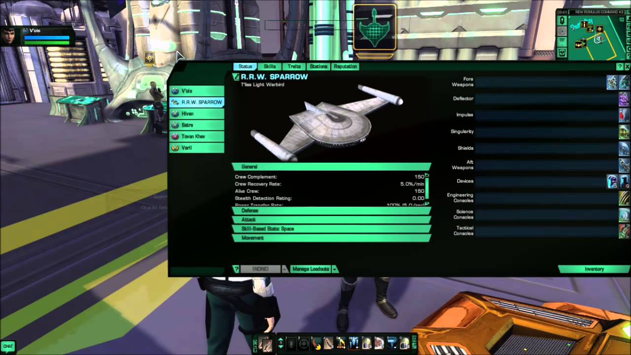 Star Trek Online: Romulan T'liss Light Warbird - YouTube