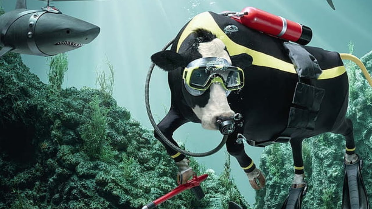 The ONLY Type of Cattle Living Underwater - YouTube