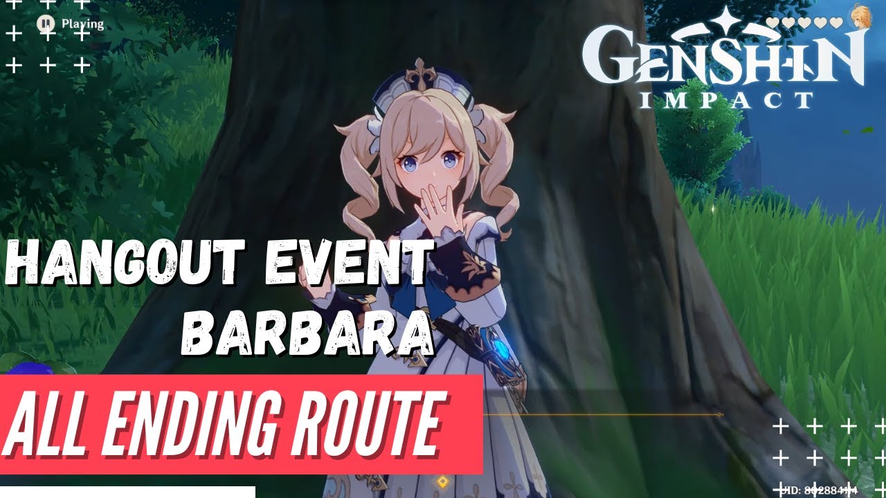 Hangout Event: Barbara (All Ending Route) | Genshin Impact - YouTube