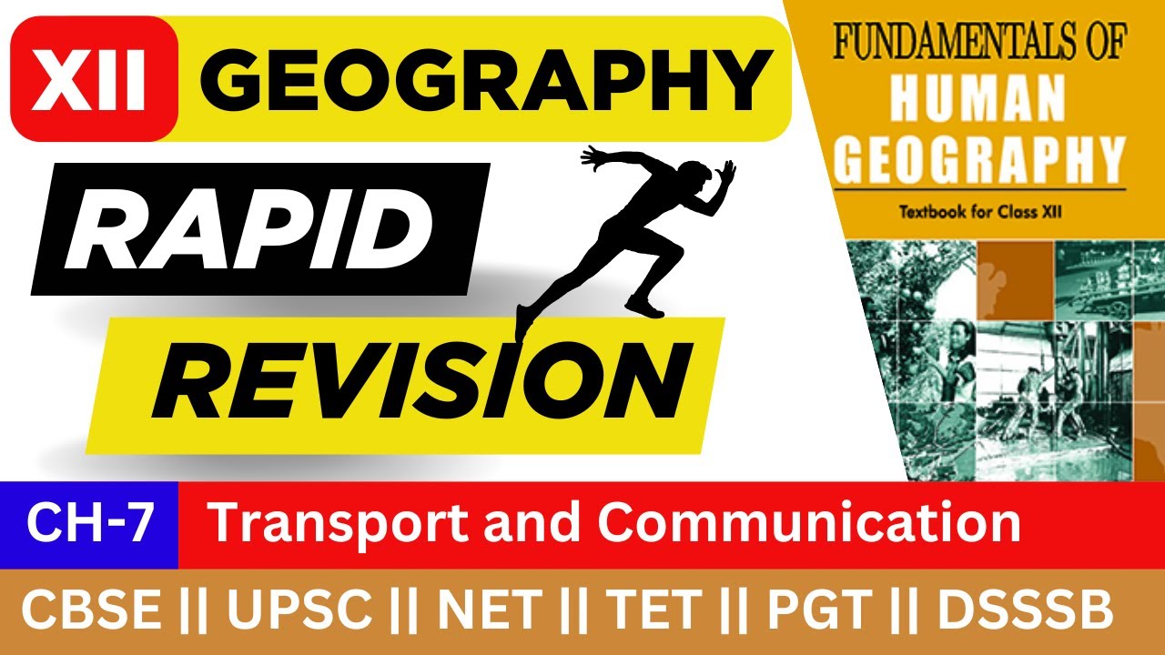 Transport and Communication || Class 12 Geography || CBSE NCERT (2024 ...