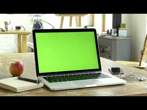 Computer Green Screen Effect Video