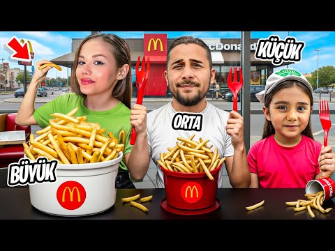 KÜÇÜK , ORTA veya BÜYÜK YEMEK YARIŞMASI ! IPHONE 17 ÖDÜLLÜ !? | Gamze Karta Öykü Karta