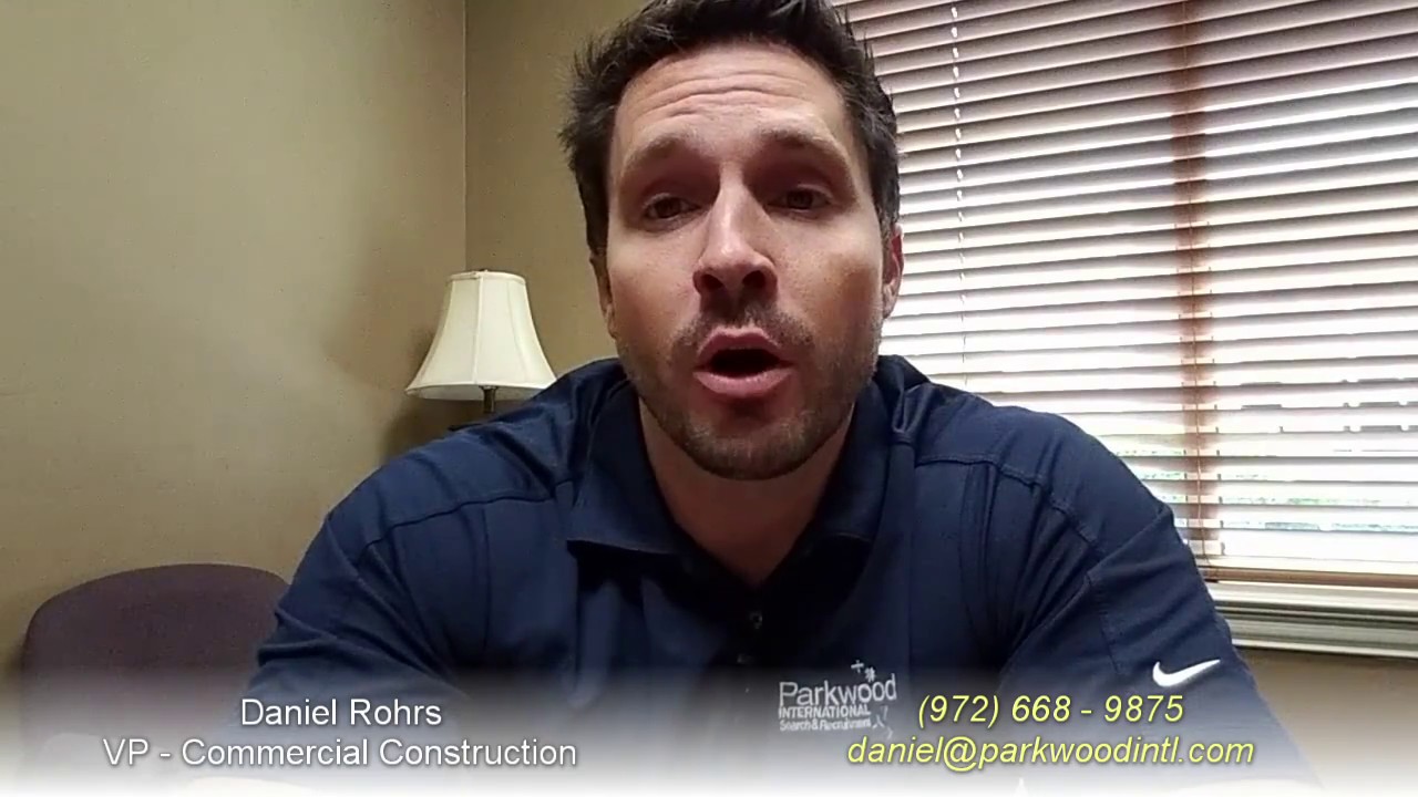 Daniel Rohrs - VP of Commercial Construction - YouTube