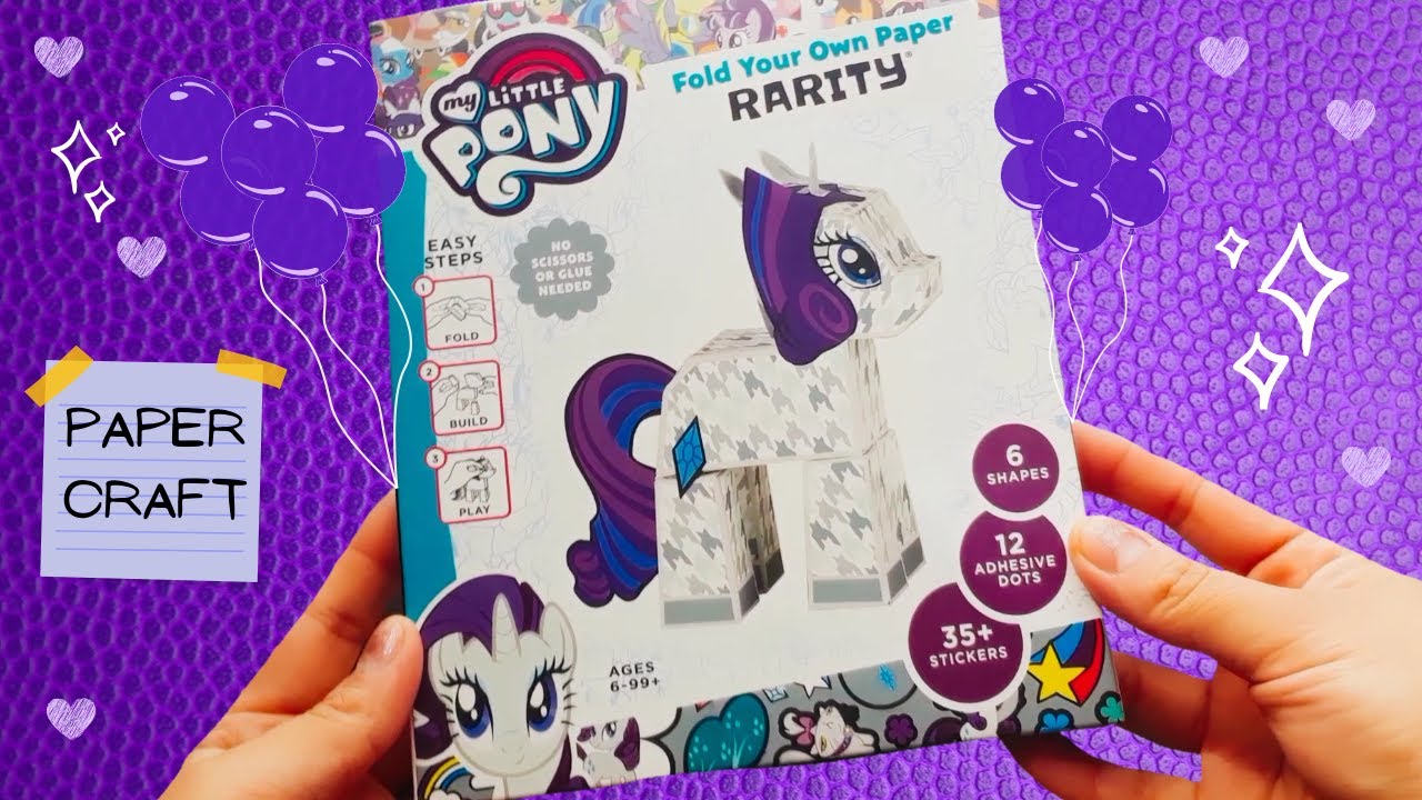 Create Your Own Paper Rarity | My Little Pony Paper Craft | My Little ...