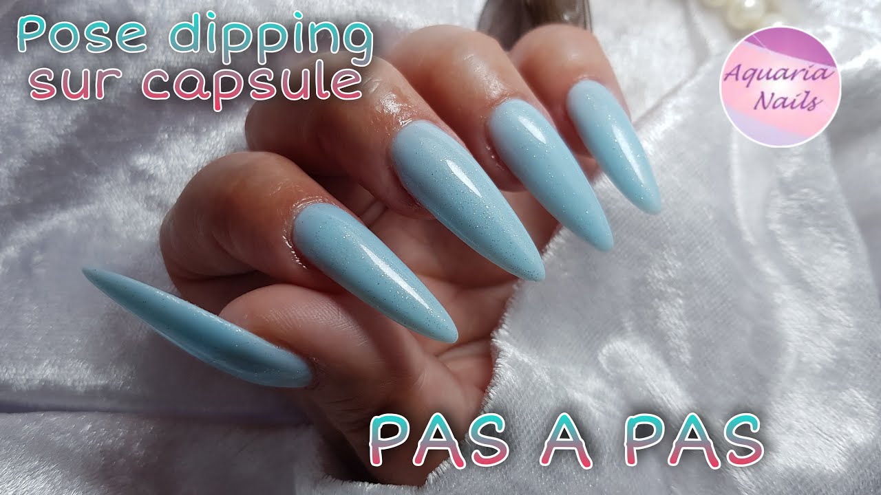 PAS A PAS Pose dipping GEL SUR CAPSULE - YouTube